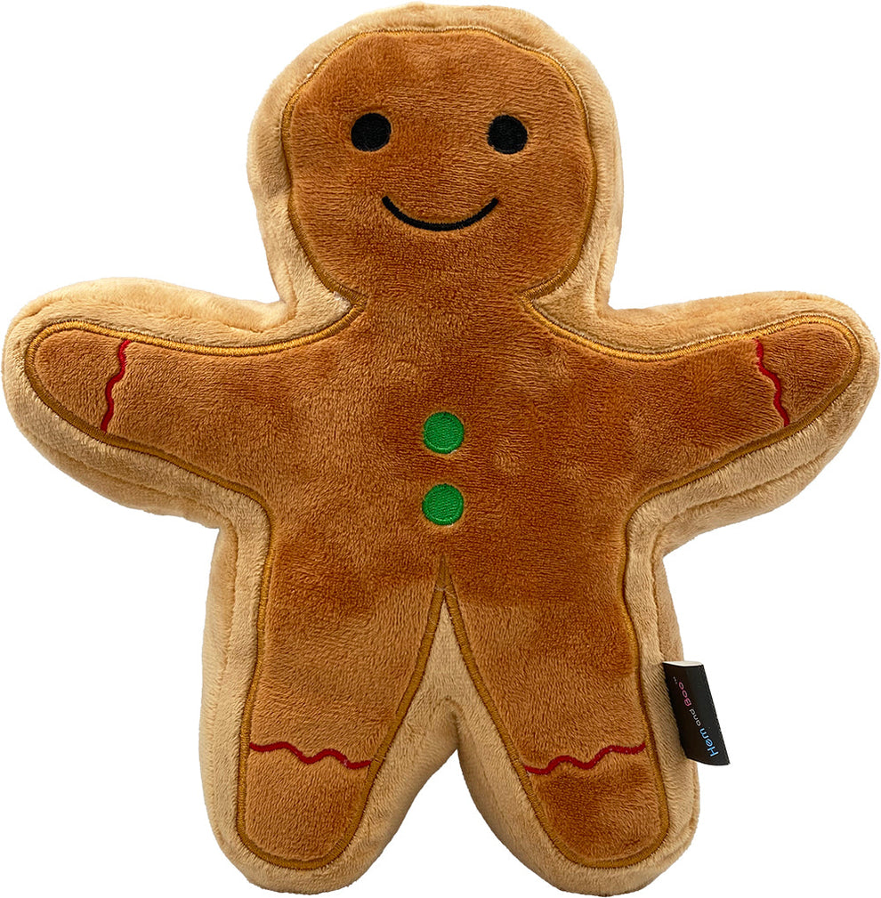 Plush Gingerbread Man with Squeaker – ePaws Pet Supplies